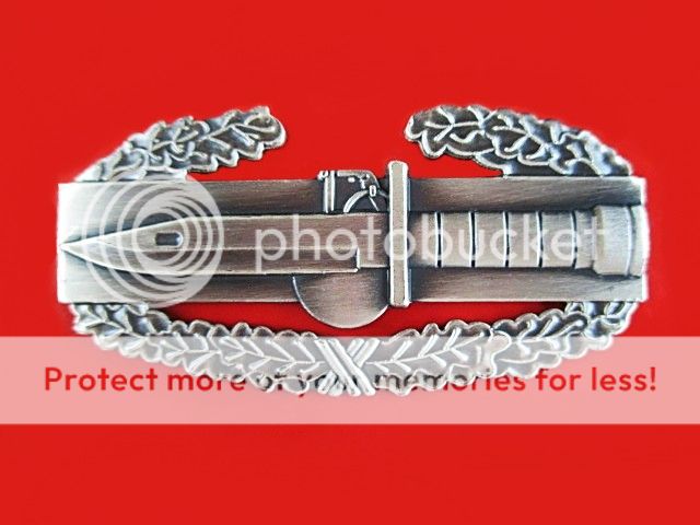 U.S. ARMY COMBAT ACTION BADGE CAB (FIRST AWARD) REGULATION SIZE MEDAL ...