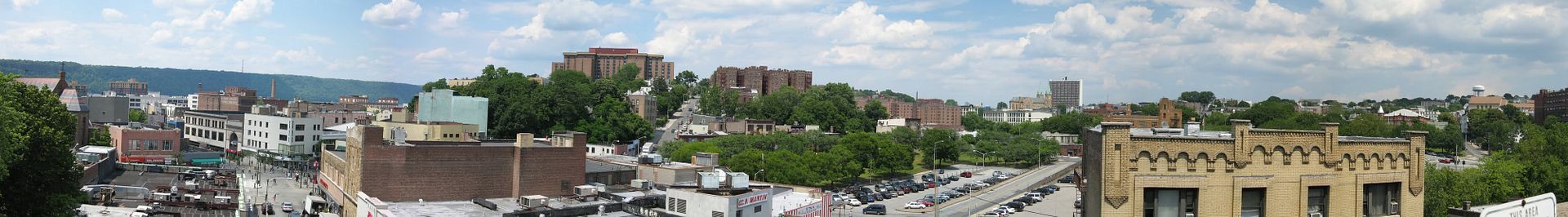 Aerial Views of Getty Square - SoYo Sunset