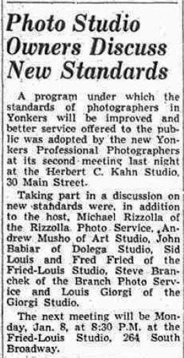 Old Ads -- 139 New Main St. -- Herbert C. Kahn Studios and Others ...