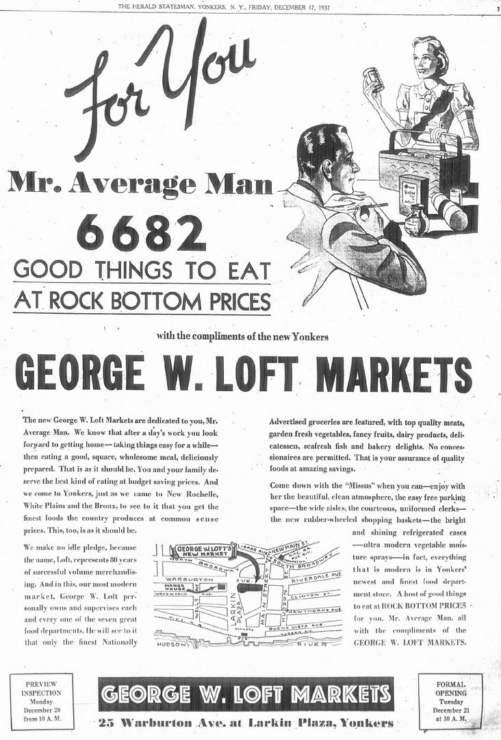 Old Ads -- Geo. W. Loft Markets; Diamond K; Daitch Shopwell -- 25 ...